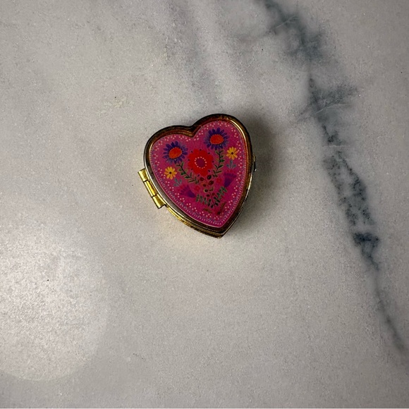 NATURAL LIFE | Other | Natural Life Pink Heart Floral Pill Box With ...